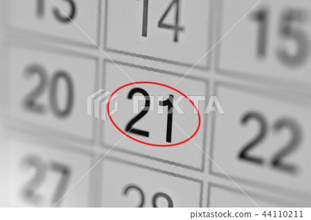 Planner calendar deadline day of the week paper 21 - Stock Illustration ...