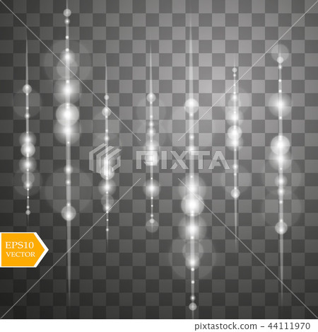 Shining line with light effects. Isolated. - Stock Illustration ...