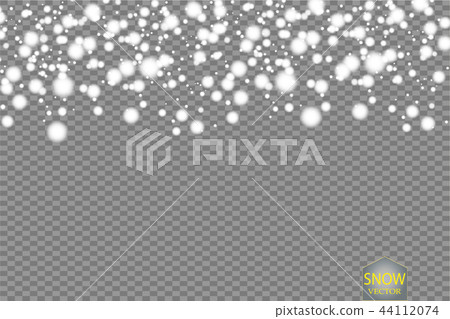 Vector falling snow effect isolated. - Stock Illustration [44112074 ...