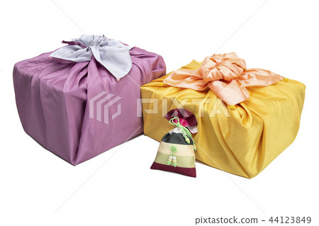 Holiday gift crepe, gift box - Stock Photo [44123849] - PIXTA