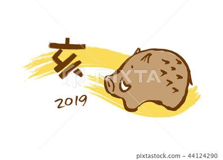 Boar year of the rooster - Stock Illustration [44124290] - PIXTA