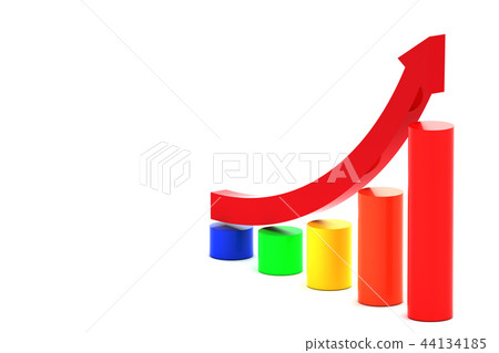 Illustration of rising curve - Stock Illustration [44134185] - PIXTA