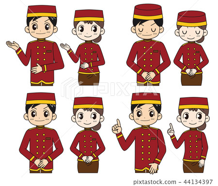 Bell boy set - Stock Illustration [44134397] - PIXTA