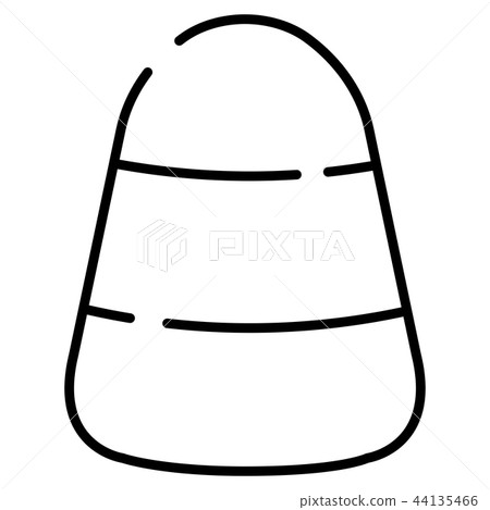 Candy corn Line illustration - Stock Illustration [44135466] - PIXTA