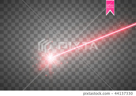 Abstract red laser beam. Isolated. - Stock Illustration [44137330] - PIXTA