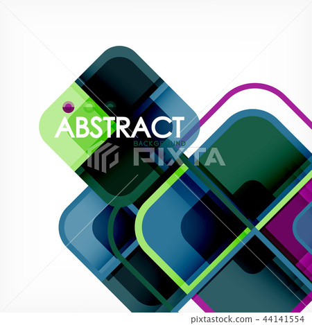 Abstract background, square shapes geometric... - Stock Illustration ...