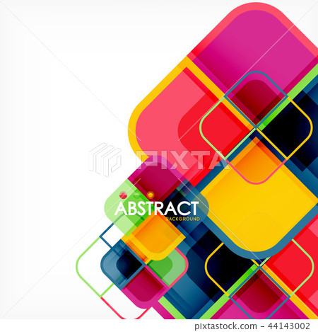 Abstract background, square shapes geometric... - Stock Illustration ...