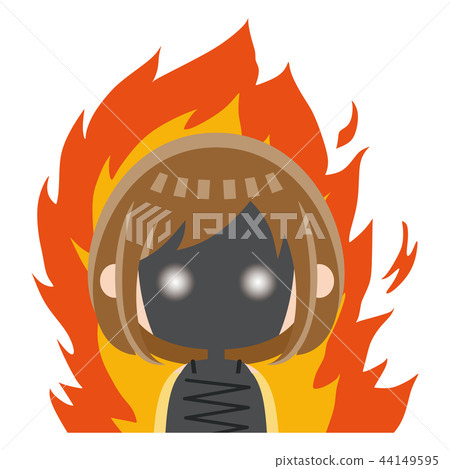 Anger Darkness Awakening Woman - Stock Illustration [44149595] - PIXTA