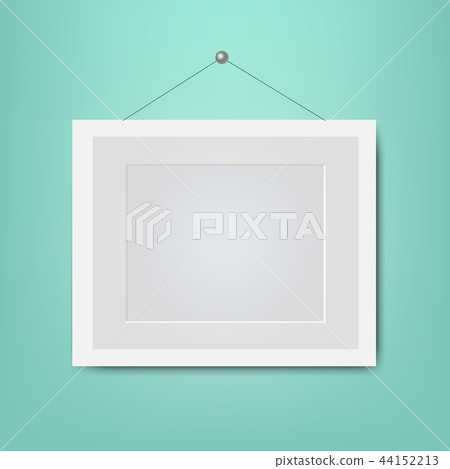 Picture Frame Isolated Mint Background - Stock Illustration [44152213 ...