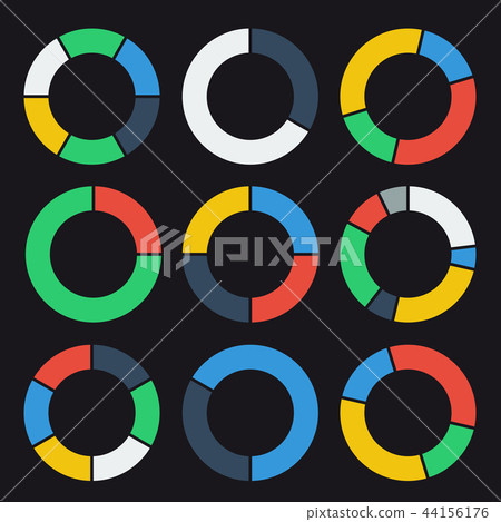 Circular Chart Template Set - Stock Illustration [44156176] - PIXTA