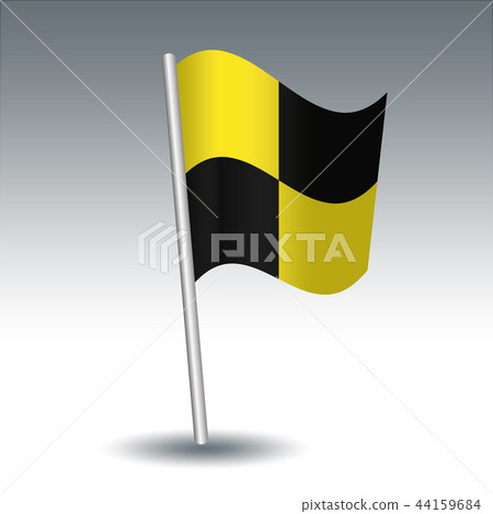 vector waving maritime signal flag L Lima - Stock Illustration ...