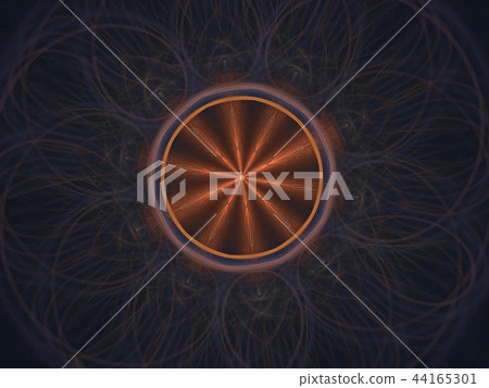 Cosmic geometry. Light phenomena in space - Stock Illustration ...