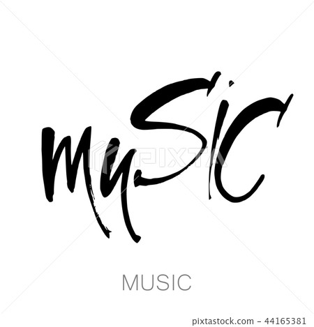 music lettering template - Stock Illustration [44165381] - PIXTA