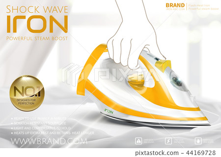 Iron appliance advertisement - Stock Illustration [44169728] - PIXTA