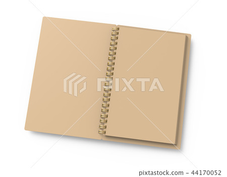 Blank open kraft paper notebooks-插圖素材 [44170052] - PIXTA圖庫