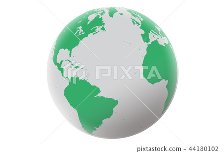 Earth Atlantic gray green 2 - Stock Illustration [44180102] - PIXTA