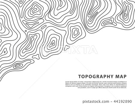 Vector abstract topography map banner.... - Stock Illustration ...