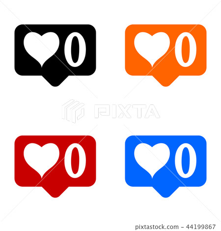 New zero like icons set. - Stock Illustration [44199867] - PIXTA