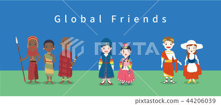 Global village concept vector illustration - Stock Illustration ...