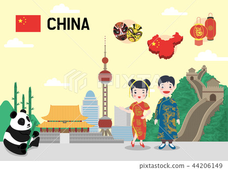 Global village concept vector illustration - China - Stock Illustration ...