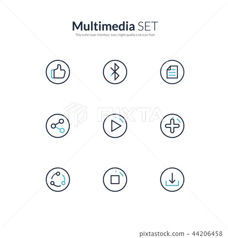 Two-tone Line Icon Set 2 - Stock Illustration [44206458] - PIXTA