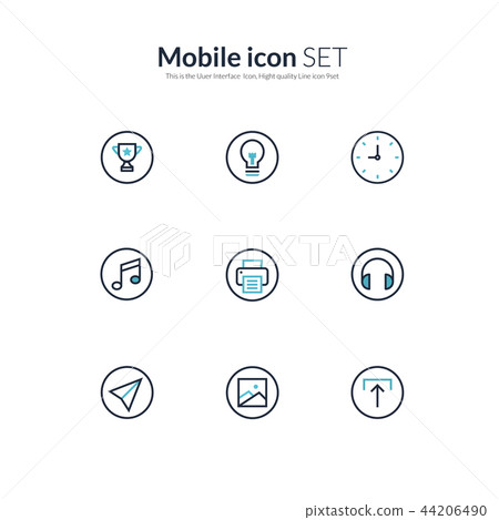 Two-tone Line Icon Set 5 - Stock Illustration [44206490] - PIXTA