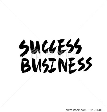 Business concept calligraphy(SUCCESS BUSINESS)-... - Stock Illustration ...