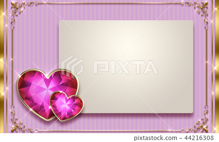 Heart's message card - Stock Illustration [44216308] - PIXTA