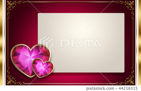 Heart's message card - Stock Illustration [44216315] - PIXTA