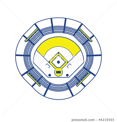Baseball stadium icon - Stock Illustration [44219303] - PIXTA