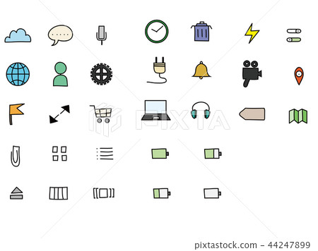 PC Icon Set Color - Stock Illustration [44247899] - PIXTA
