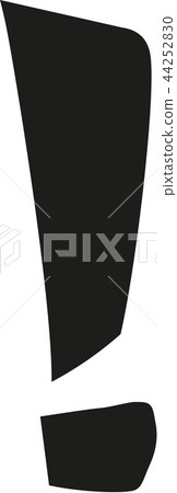 Exclamation mark fat - Stock Illustration [44252830] - PIXTA