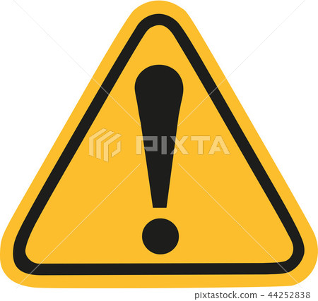exclamation_triangle_2c.eps - Stock Illustration [44252838] - PIXTA