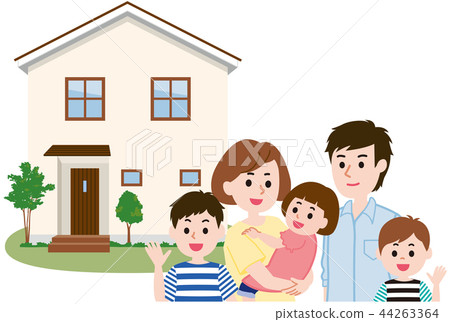 My Home Family - Stock Illustration [44263364] - PIXTA