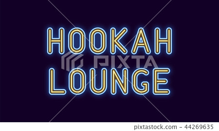 Neon inscription of Hookah Lounge. Vector - Stock Illustration ...