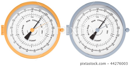 Set of barometers, 3D rendering - Stock Illustration [44276003] - PIXTA