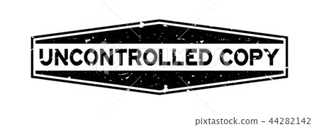 Grunge black uncontrolled copy word rubber stamp - Stock Illustration ...