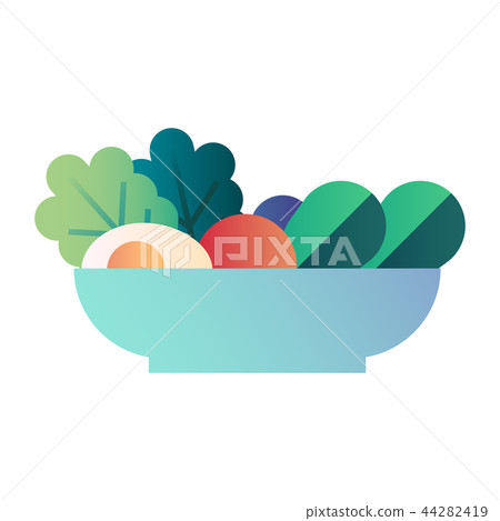 Salad gradient illustration - Stock Illustration [44282419] - PIXTA