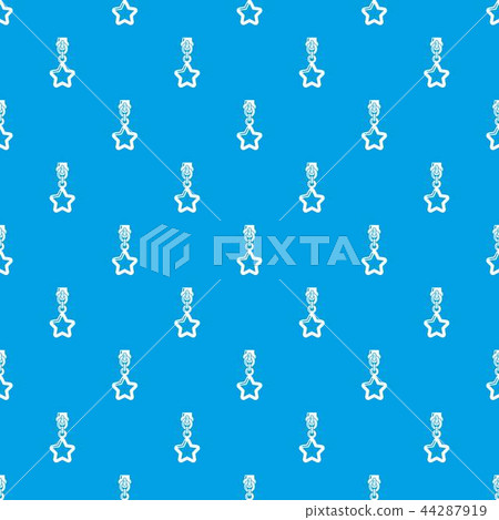 Star zip pattern vector seamless blue - Stock Illustration [44287919 ...