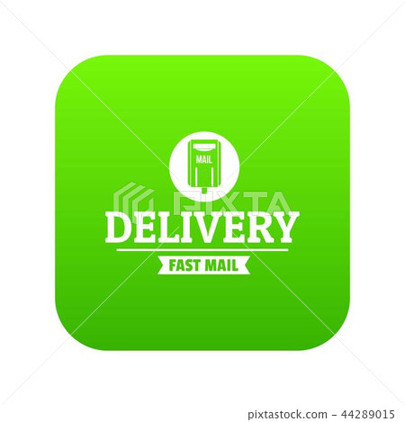 Delivery service icon green vector - Stock Illustration [44289015] - PIXTA
