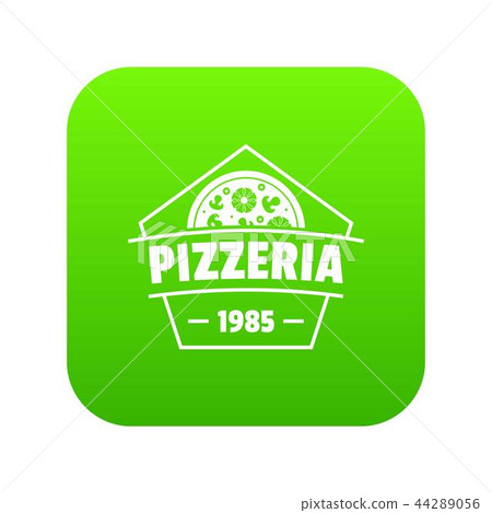 Pizza icon green vector - Stock Illustration [44289056] - PIXTA