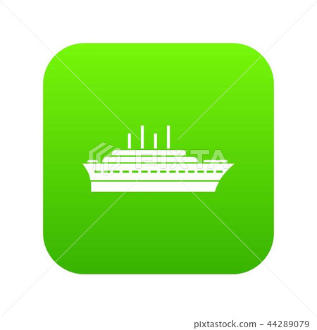 Ship icon digital green - Stock Illustration [44289079] - PIXTA