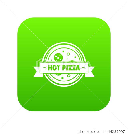 Pizza menu icon green vector - Stock Illustration [44289097] - PIXTA