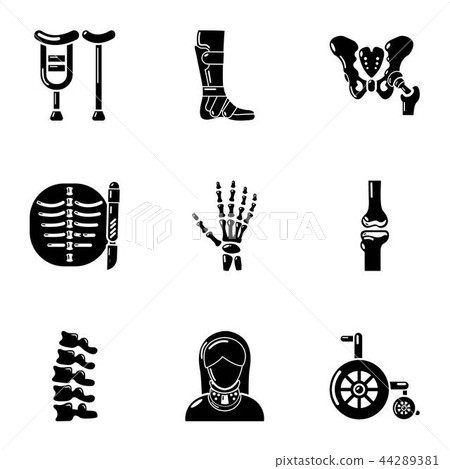 Limb icons set, simple style - Stock Illustration [44289381] - PIXTA