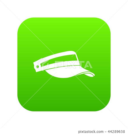 Sun cap icon digital green - Stock Illustration [44289638] - PIXTA