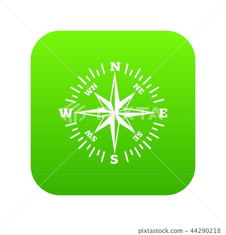 Rose wind icon green vector-插圖素材 [44290218] - PIXTA圖庫
