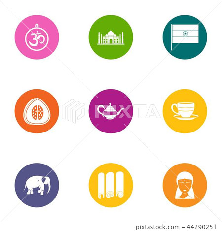 Herald icons set, flat style - Stock Illustration [44290251] - PIXTA