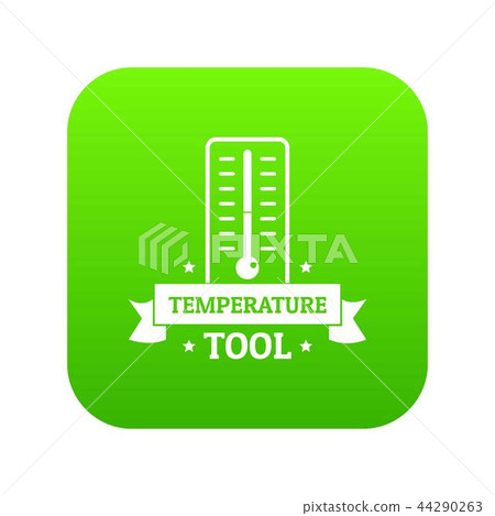 Temperature tool icon green vector - Stock Illustration [44290263] - PIXTA