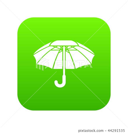 Big umbrella icon green vector - Stock Illustration [44291535] - PIXTA