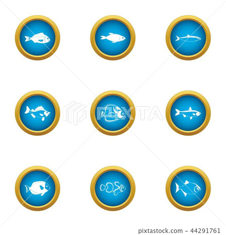 Billet icons set, flat style - Stock Illustration [44291761] - PIXTA